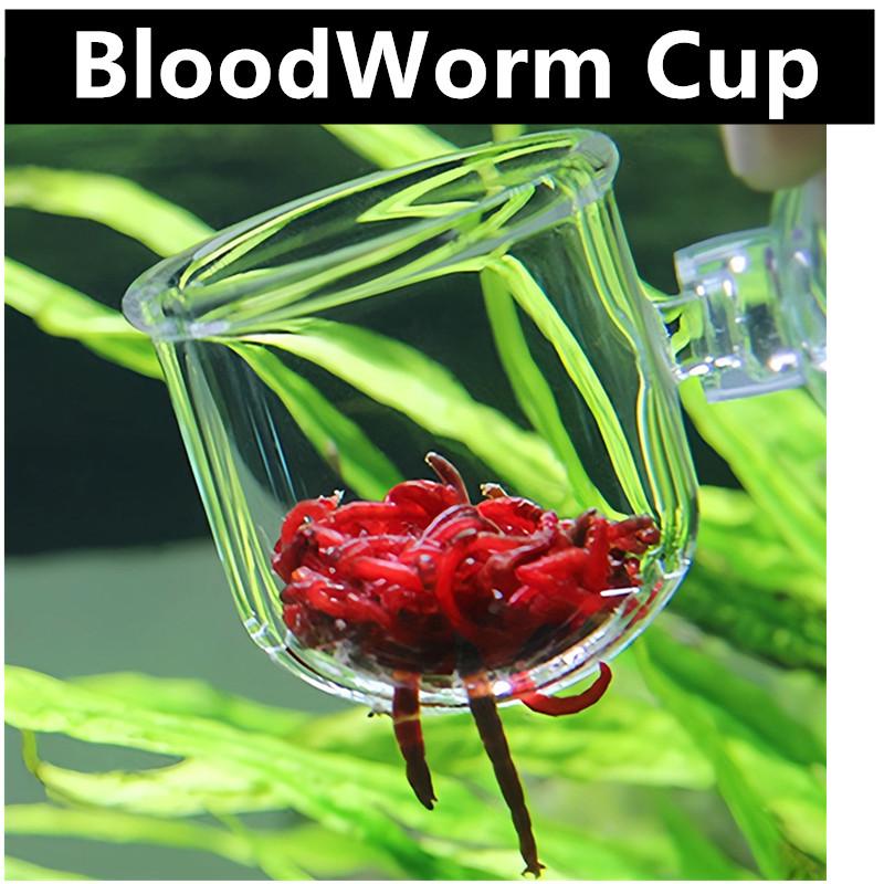 READY STOCK Fish Bloodworm Cup Aquarium Red Worm Feeder Cup - TikTok ...