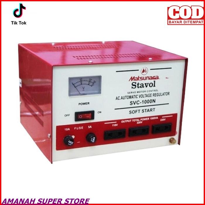 Jual PROMO Matsunaga Stabilizer SVC-1000N Stavolt Motor Penstabil ...