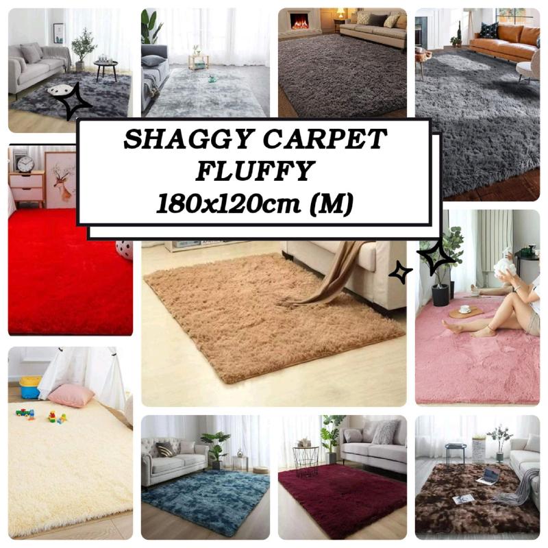 CARPET BULU CARPET SHAGGY FLUFFY Anti Gelincir - TikTok Shop Malaysia