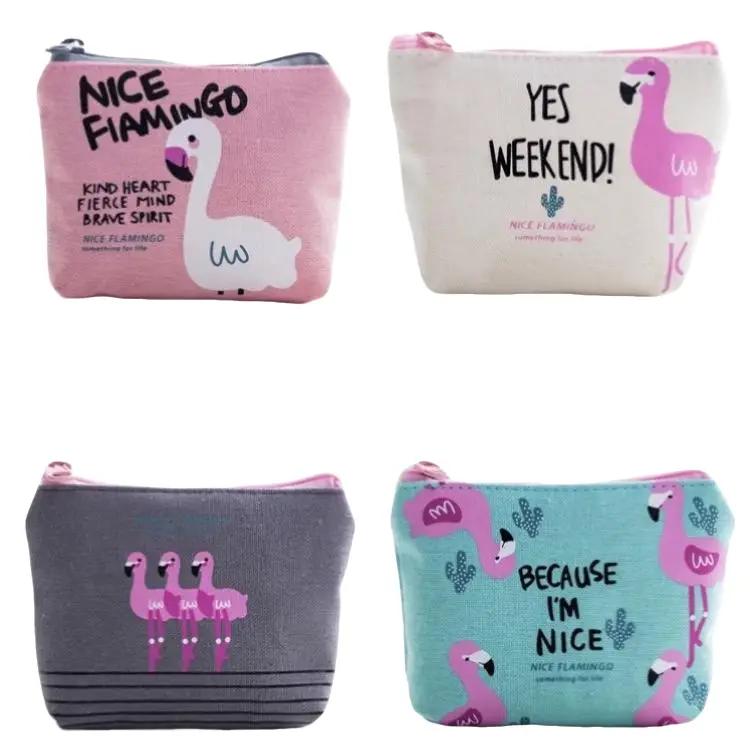 Korean Cute Colorful Flamingo Coin Purse Small Wallet Pouch Wallet ...