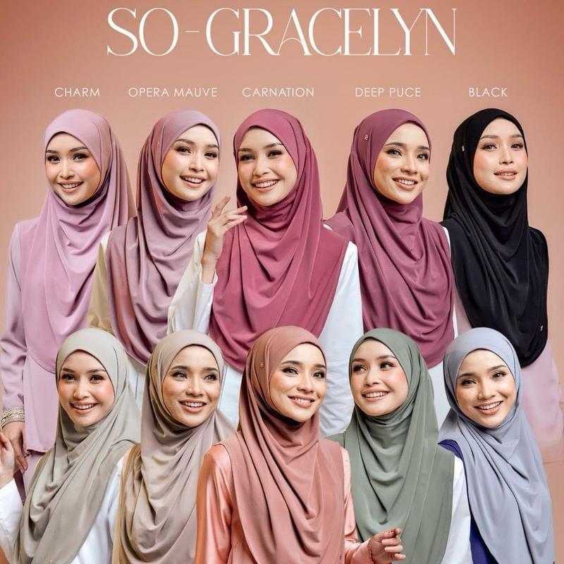 HEGIRA SO-GRACELYN INSTANT HIJAB PREMIUM QUALITY (NO CHIN COVER) - TikTok Shop Philippines