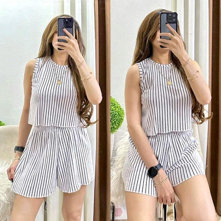 ZAIRA COORDS TANK TOP AND SHORT - TikTok Shop Philippines