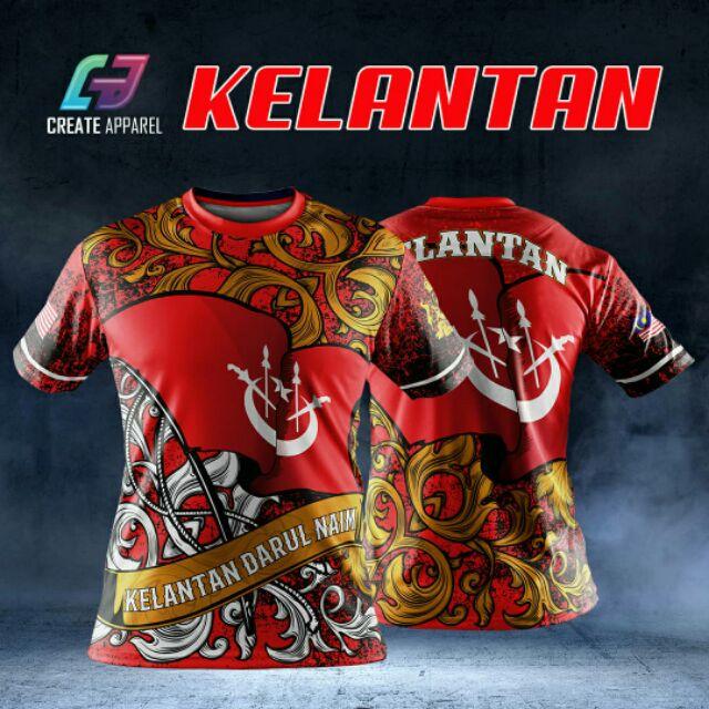 Baju-T APPAREL, REKA BENTUK MALAYSIA, Baju Jersi Kelantan, Baju ...