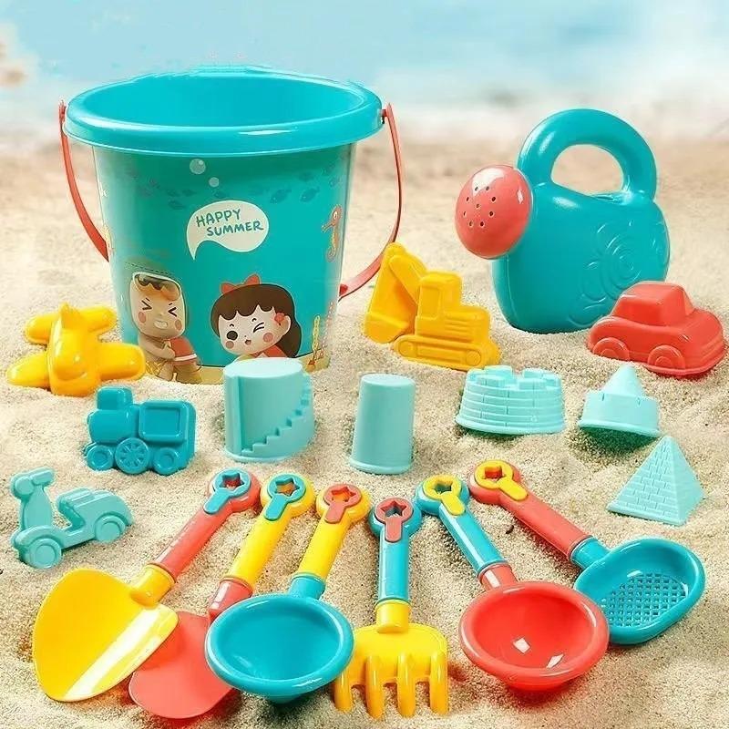 Mainan pantai musim panas untuk kanak-kanak, set permainan pasir ...