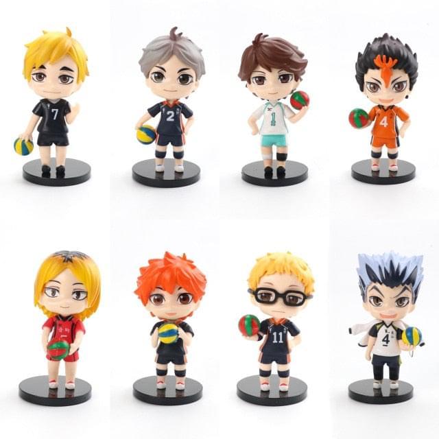 Anime Haikyuu Hinata Syouyou Set Of 8 pvc Figure Model Collection ...