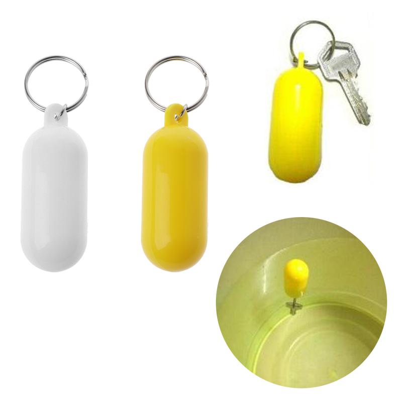 White/Yellow Floating Boat Keychain Pill-shape Floating for Key Rings ...