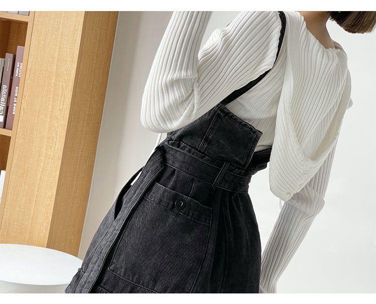 XJ0062 Jeans Overalll Premium Wanita Model Kodok Panjang Pendek Casual ...