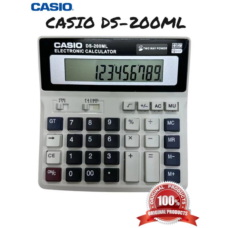 จัดส่งจากกทม เครื่องคิดเลข Casio DS-200ML เครื่องคิดเลขตั้งโต๊ะ ...