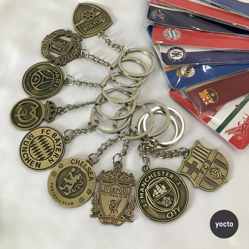 Double-Sided Football Club & National Team Keychain - Solid Metal ...