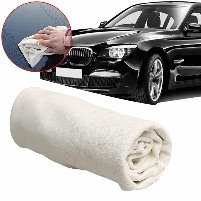 Natural Shammy Chamois Leather Car Cleaning Towels Drying Washing ...