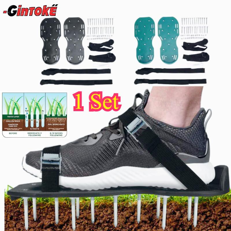 1 Set Sepatu Paku Epoxy Spike/ Garden Lawn Full Steel Spike Shoes ...