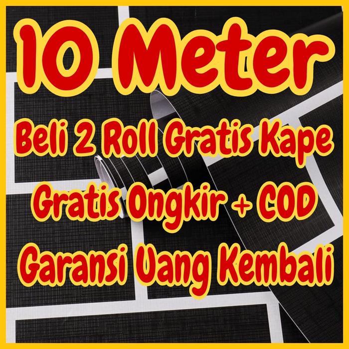 Promo Wallpaper Dinding 10 m 10 meter 45 cm x 10 m MOTIF BATU BATA ...