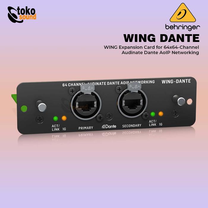 Jual Behringer WING-DANTE - 64 Channel Dante Expansion Card - Jakarta ...