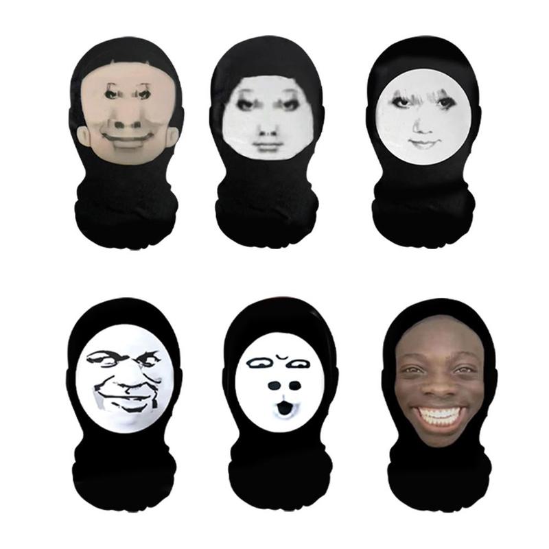 Funny Spoof Mask 3D Printed Emoticon Headgear Creative Prank - TikTok ...