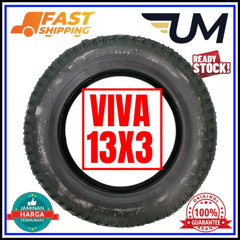 VIVA 300-8 13X3 TYRE 13-3 TAYAR 3.00-8 300X8 13.3 TYRE ORIGINAL ...