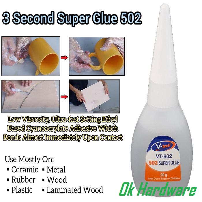20g V-tech 502 Super Glue 3 seconds gum ; Vtech Super Glue 502 - TikTok ...