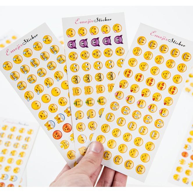 Stiker EMOTICON / Sticker EMOJI / Sticker Lucu Unik EMOTICON 12 in 1 ...