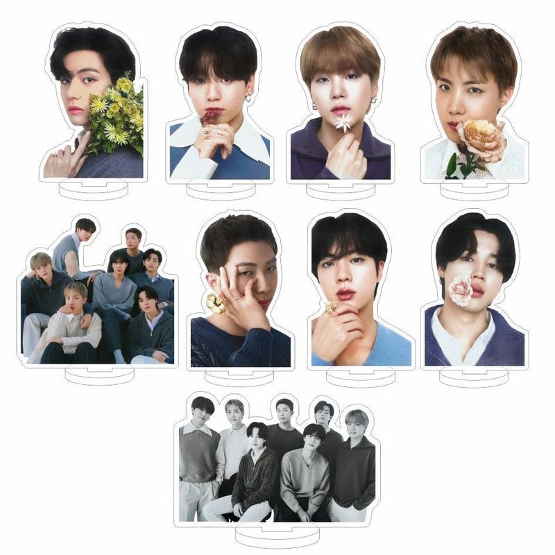 Kpop Bts V Jung Kook Acrylic Double Sided High Definition Standing ...