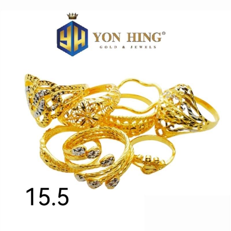 Cincin Pelbagai Saiz 15.5 Emas 916 Yon Hing - TikTok Shop Malaysia