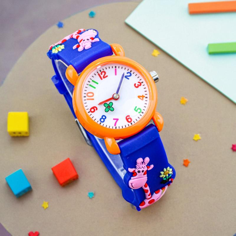 Children's 3D Cartoon Watch Cute Giraffe Electronic Watch Waterproof ...