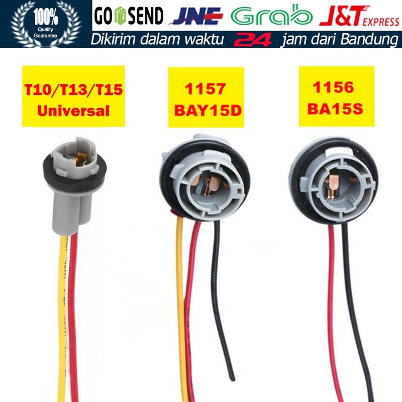 1pc Adapter Socket Lampu Bohlam T10 T20 1156 1157 Ba15S Bay15D - Shop | Tokopedia