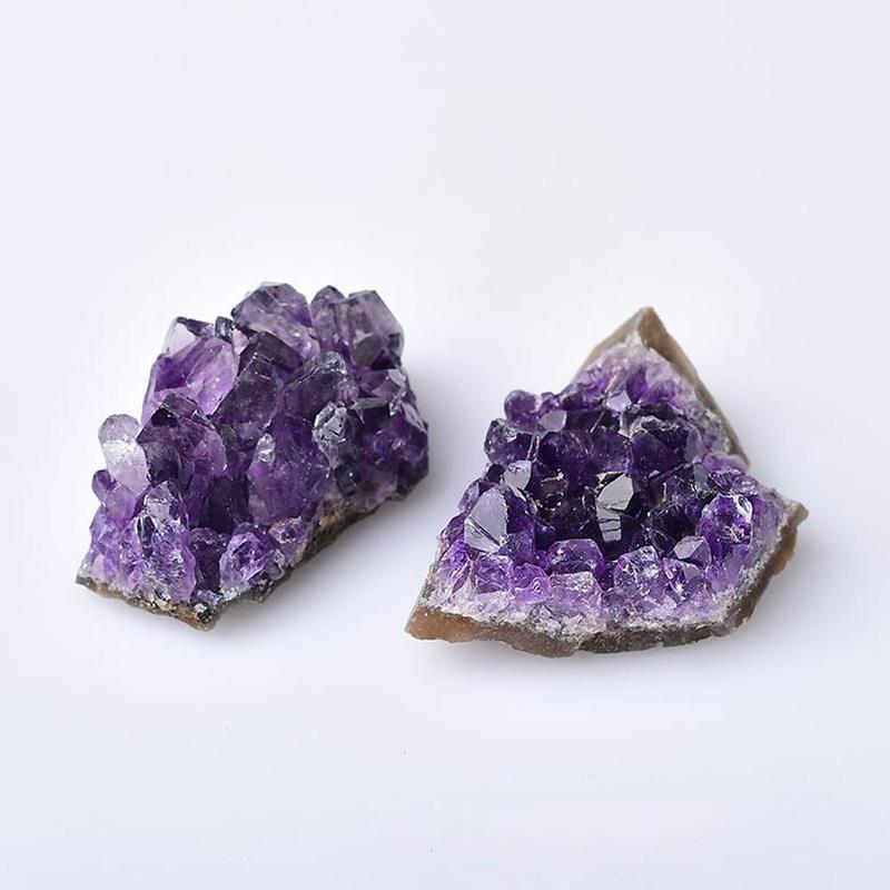 Alamiah gugusan amethyst, spesimen mineral kuarza, batu ungu - TikTok ...