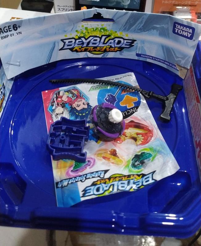 Beyblade Brust Minibey Combo kit with mini stadium + random stater ...
