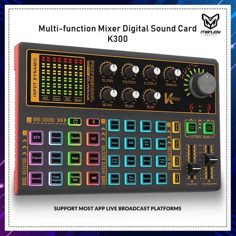 K300 LIVE SOUND CARD WITH RGB - TikTok Shop Malaysia