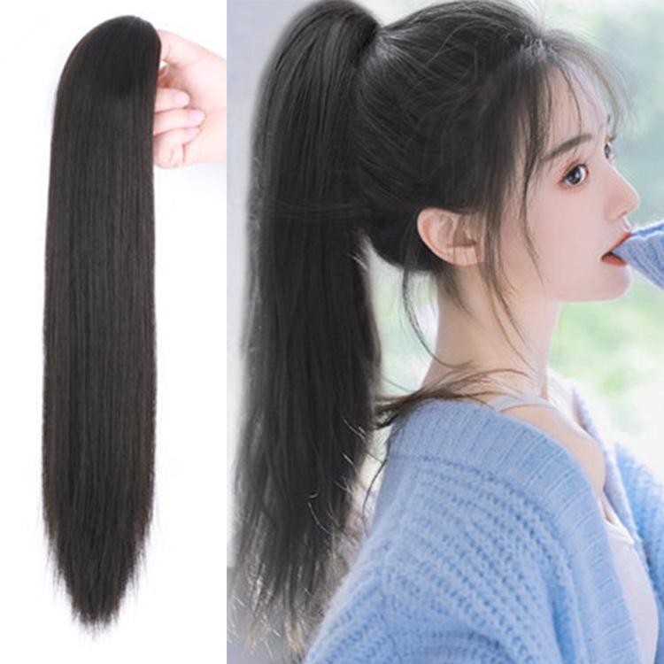 Women's ponytail grip wig, long straight ponytail H, high ponytail ...