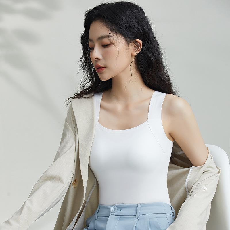 [tank top with broad shoulders]Broadband Vest Women's Long Version ...