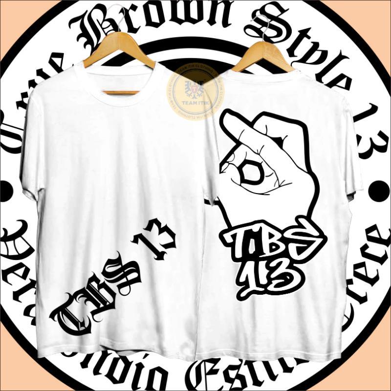 TBS13 truebrownstyle13 V63 classic cotton loose fraternity T-shirt ...