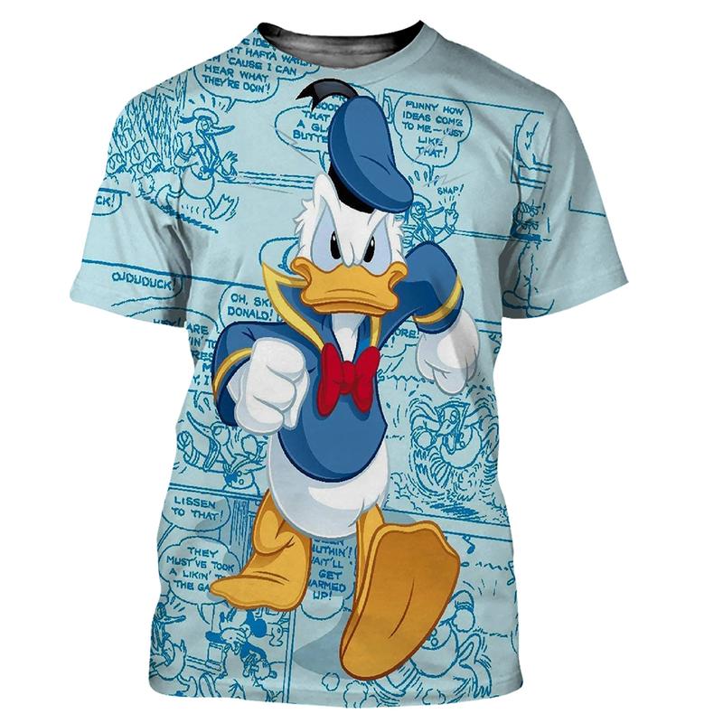 MINISO Donald Duck T-Shirt Cartoon Anime 3D Print Streetwear - TikTok ...