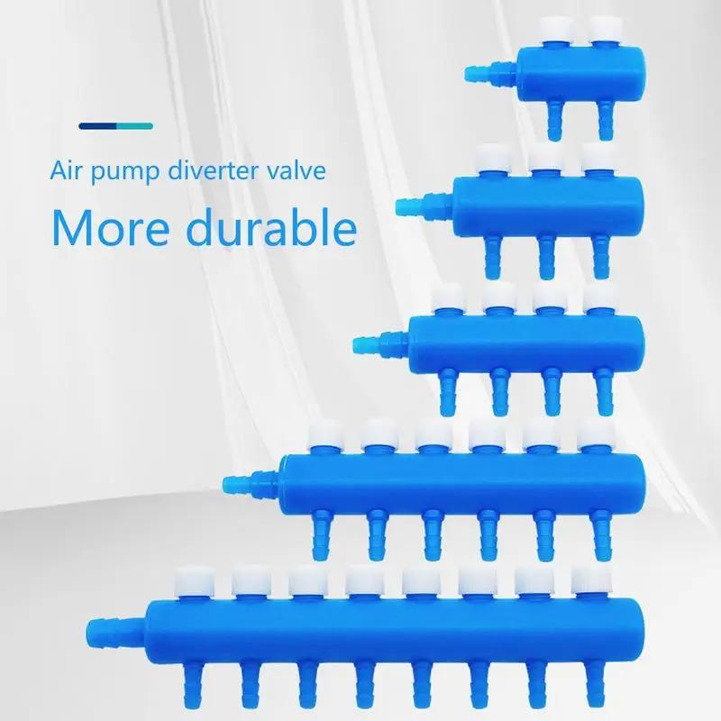 Aquarium Air Flow Control Valve 2~8 Heads Air Pump Hose Splitters ...