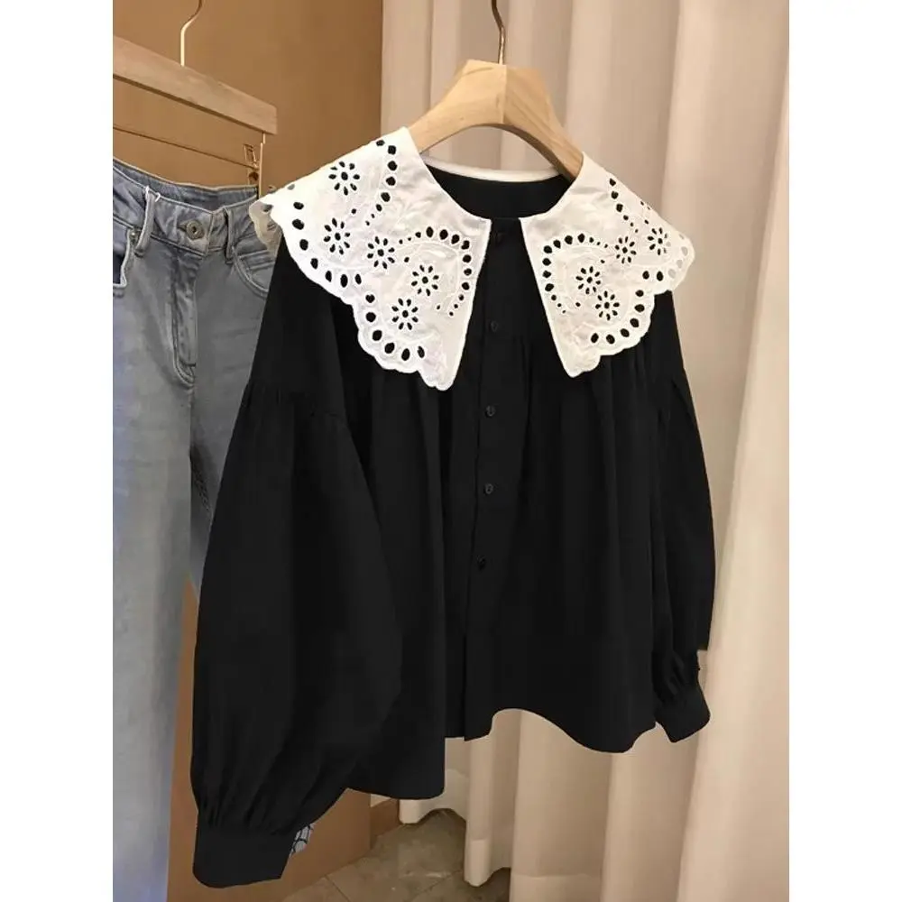 Baju Kolar Peter Pan Renda Rekaan Niche, Saiz Besar (1.00-150.00 kg ...