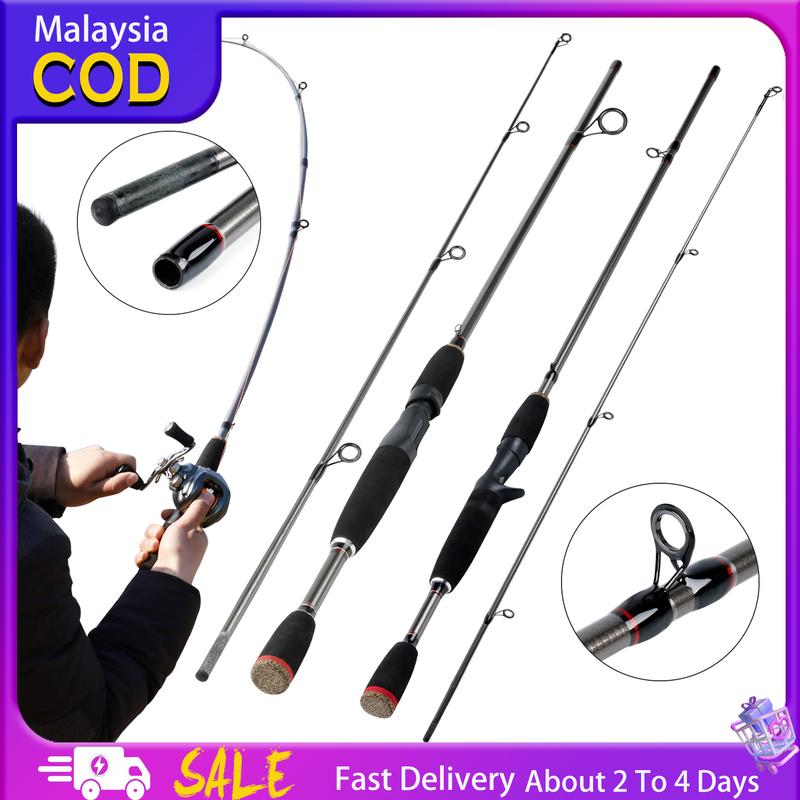 Sougayilang 2 Bahagian Tongkat Pancing 1.8 M Super Light Carbon Fiber ...