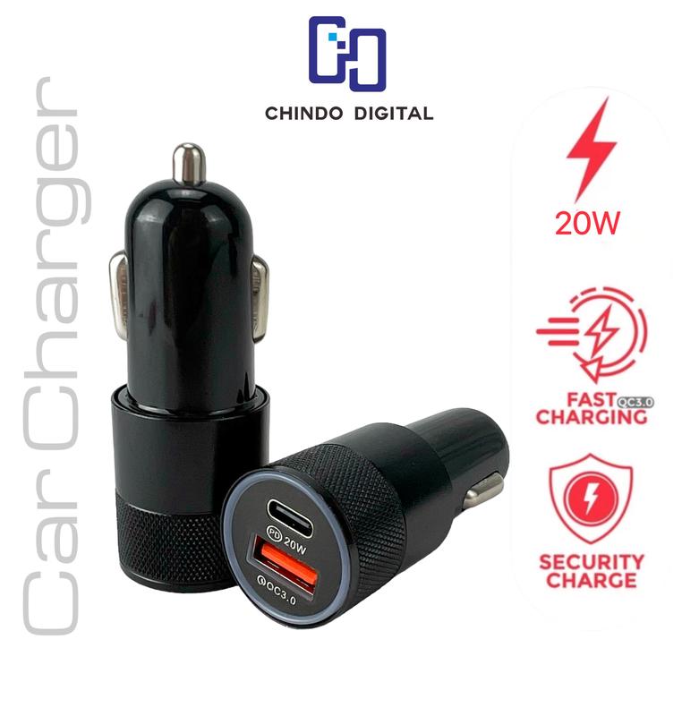 [COD] Adaptor Car Charger Colokan Mobil 2 Ports QC 3.0 Charger Mobil ...