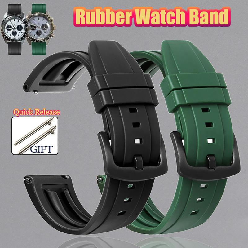 Tali Jam Tangan Universal, 20mm, 22mm, 24mm, Jalur Jam TPU, Pelepasan ...
