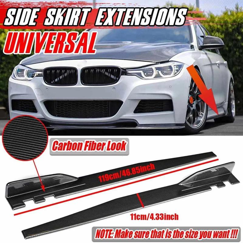 1.2m Side Skirt Extensions Universal Car Side Skirts Winglet - TikTok ...