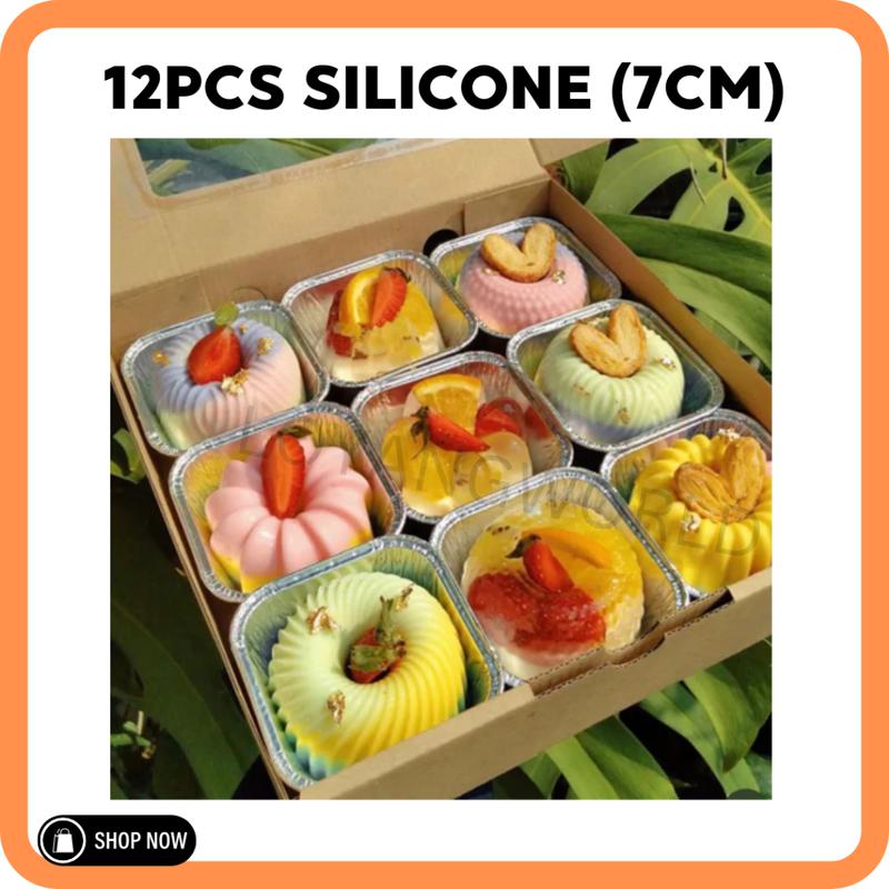 (7cm) Acuan Puding 12PCS Silicone LEXTRA TWIST BUBLE SPIN ROYAL ...