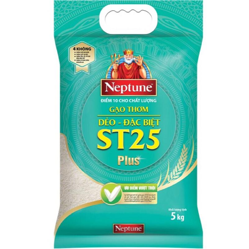 Gạo Thơm Dẻo Đặc Biệt ST25 Neptune Plus - 5kg - TikTok Shop Vietnam