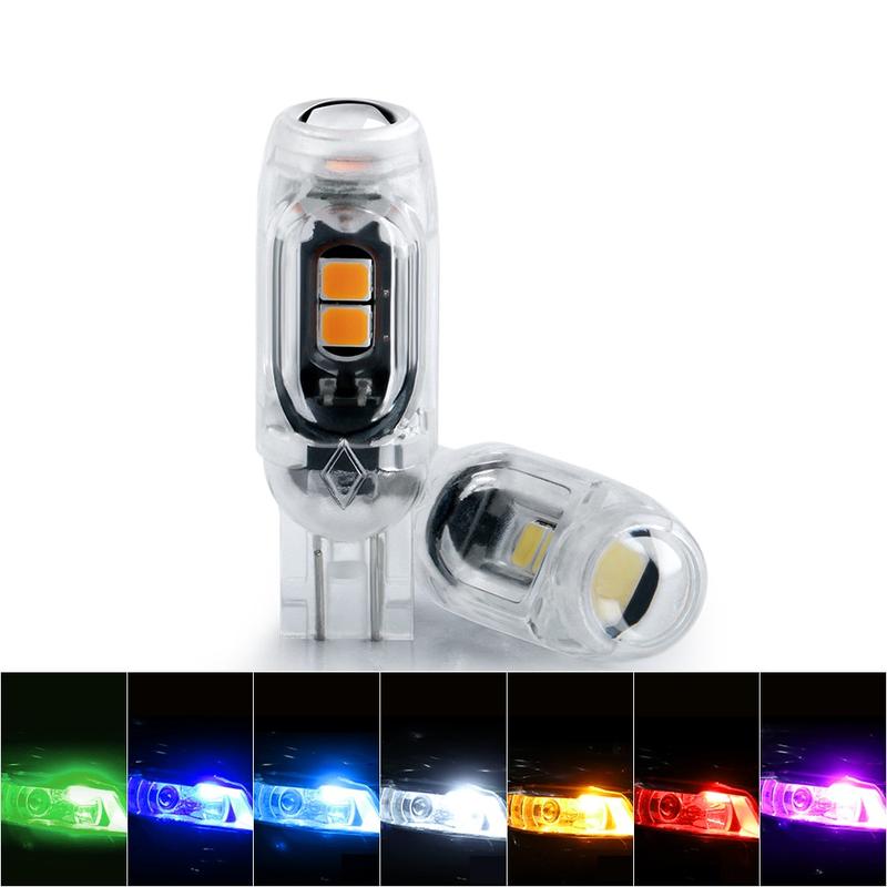 T10 W5W LED Bulbs width indicator lamp 3030 5SMD Flash super - TikTok ...