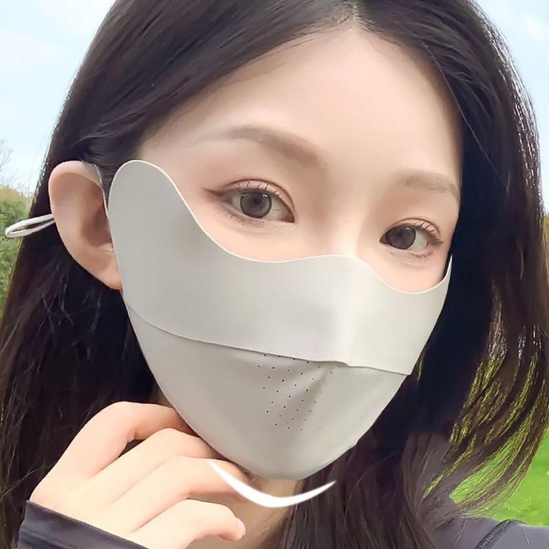 Breathable Sunscreen Face Scarf Ice Silk Mask Summer Face Mask - TikTok ...