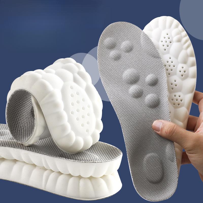 Soft Elastic Breathable Shoe Insoles, Sweat Absorbent, Lightweight and ...