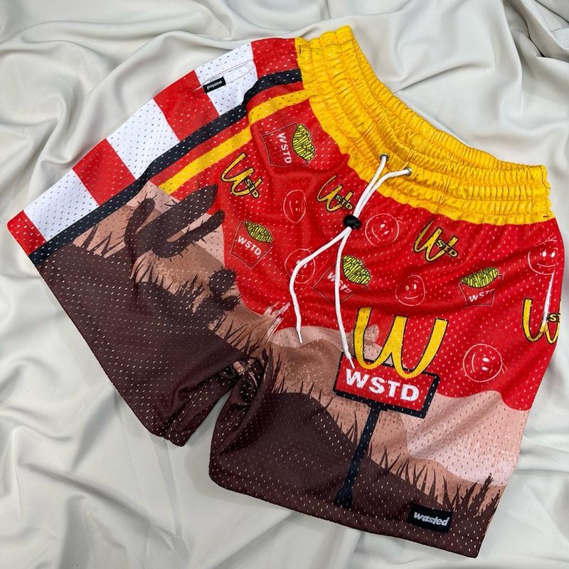 WSTD “McDonald” inspired Mesh Short Meanswear Menswear - TikTok Shop Philippines