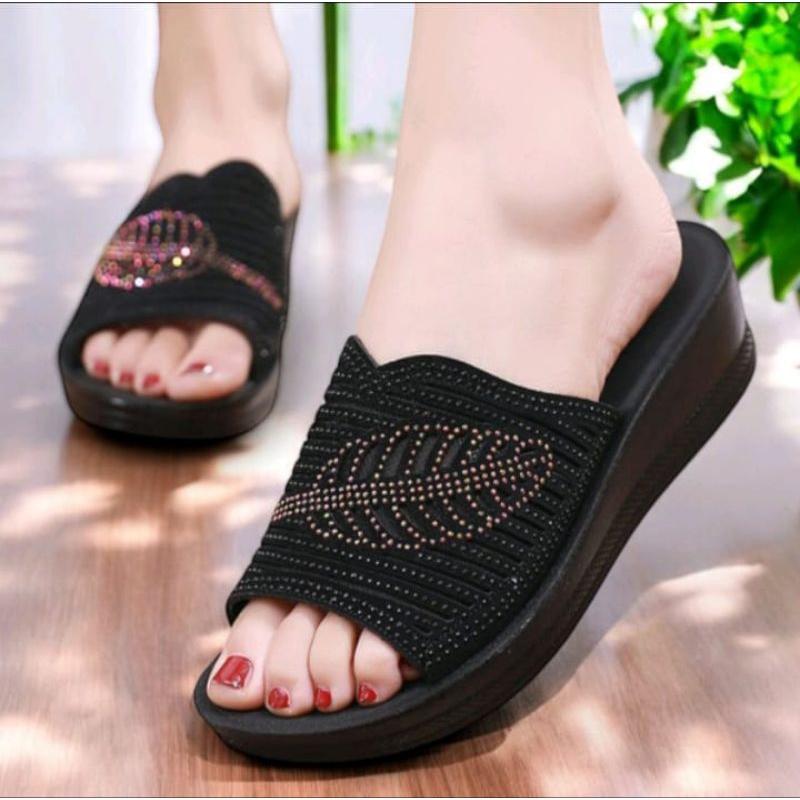 BIG SALE!!! Sendal Wedges nita Model Andin Terbaru Sandal nita Wedges ...