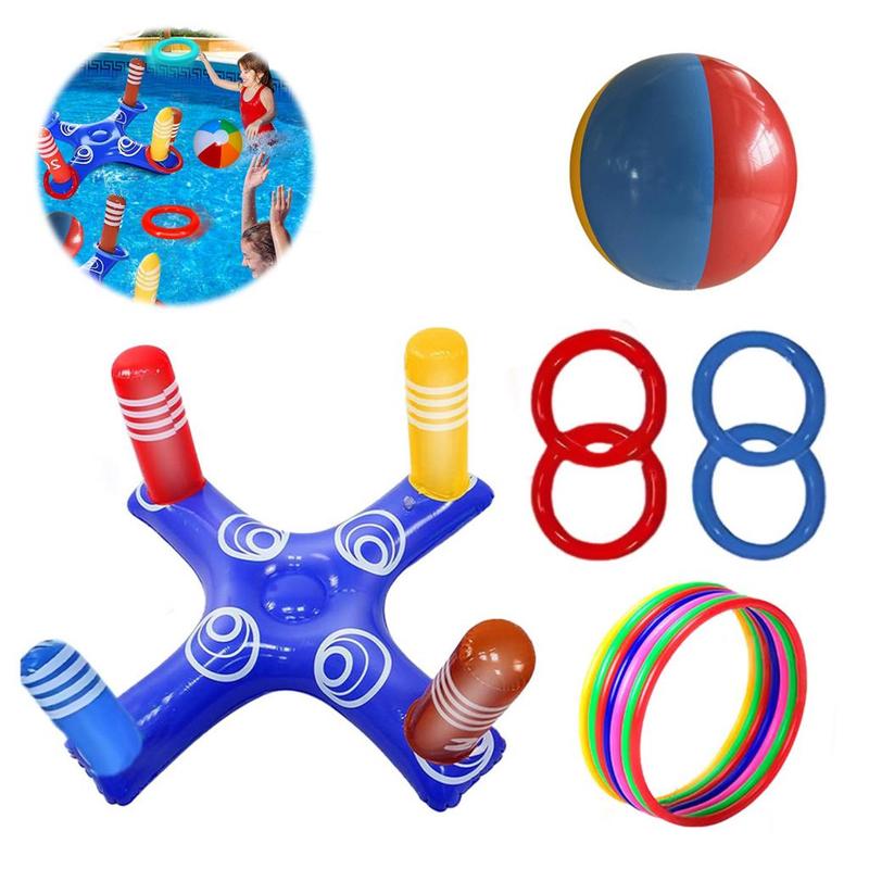 Faconbe- Circle Game Set Pool Toy Set for Kids Fun Pool Ring - TikTok ...