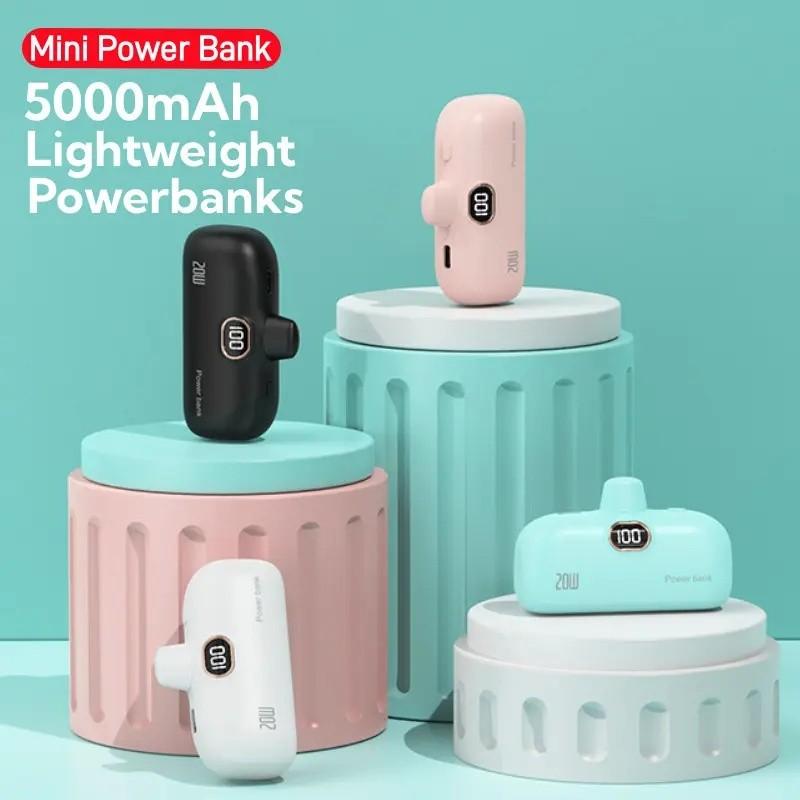 🔋Mini Power Bank 5000mAh | Aesthetic Macaroon Colour | Lightweight ...