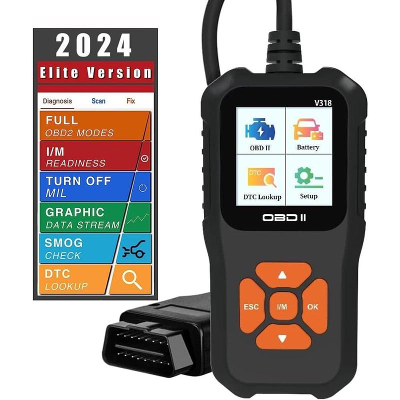 OBD2 Scanner,1.8 Inch Color Screen Auto Check Engine Live Data - TikTok ...