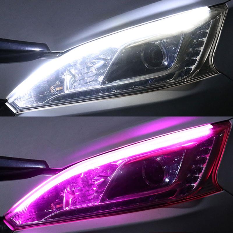 1/2x Car trim light Motorcycle steering streamer light Day running ...