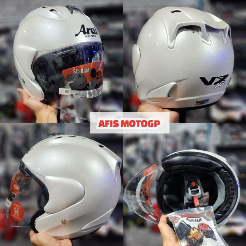 helm scott vzram putih glossy Vz ram white terbaru 2022 - Shop | Tokopedia